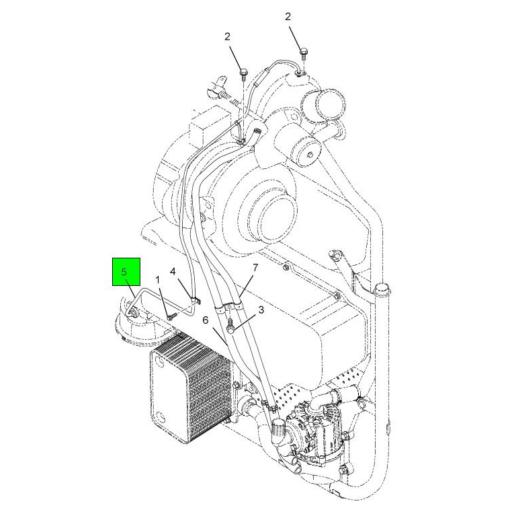 1885590C93 Navistar International | Turbocharger Oil Supply Tube ...