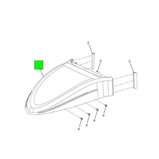 4116374C91 Navistar International | Deflector Air Roof Mount | Source ...