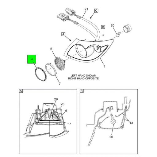 2519098C1 Navistar International | Headlight Trim Ring RH/LH | Source ...