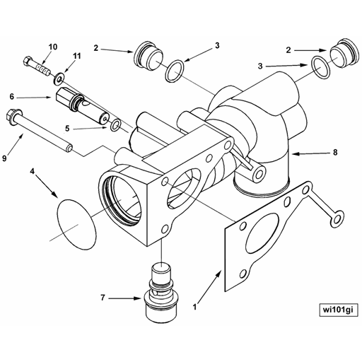 3681156 Cummins | Water Inlet Connection | Source One Parts Center