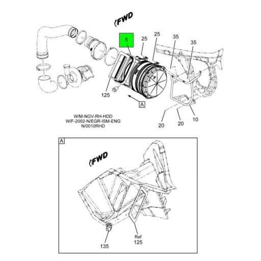 3551884C93 Navistar International | Air Dryer Type Cleaner Assembly ...