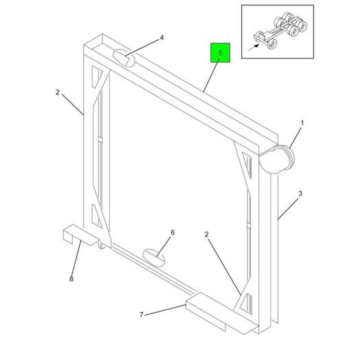 1697720C1 Navistar International | Top Radiator Support Bracket ...