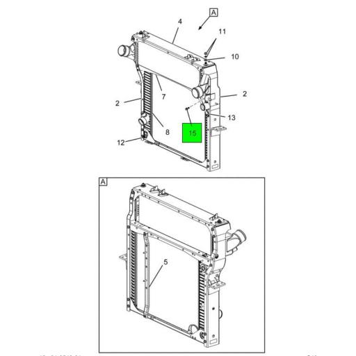 2505513C91 Navistar International | Front Radiator Hardware Kit ...