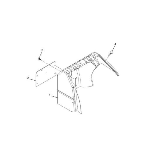 3596036C8 Navistar International | Left Front Fender Splash Panel ...