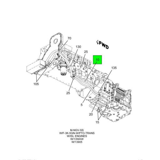 4075726C2 Navistar International | Return Hose Tube Assembly | Source ...