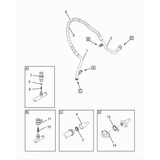 4102503C93 Navistar International | A/C Hose Assembly Evap to ...