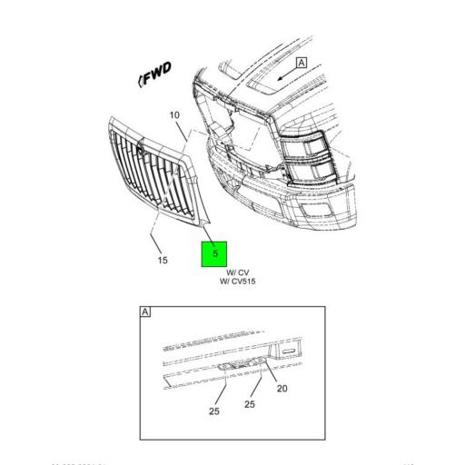 4097324C93 Navistar International | Navistar Grille Assembly Molded-In ...