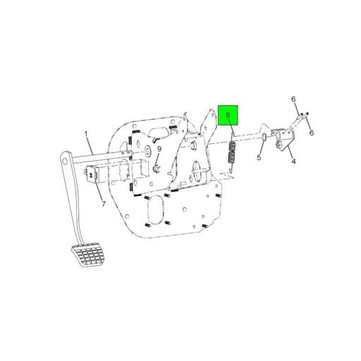 2505696C1 Navistar International | Pedal Return Spring | Source One ...
