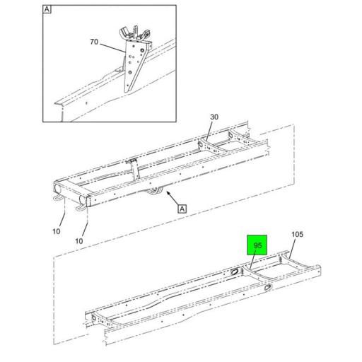 3586904C93 Navistar International | Rear Crossmember Assembly | Source ...