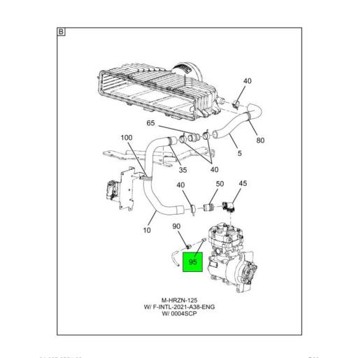 6127123C1 Navistar International | Adapter Air Compressor M10 x 10 ...
