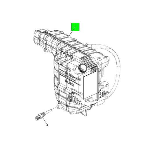 2512250C91 Navistar International | Radiator Surge Tank Coolant ...