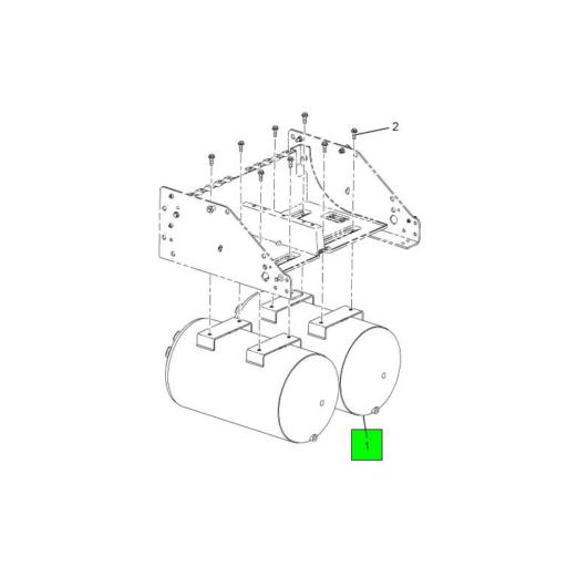 6126414C1 Navistar International | Non-Polished Aluminum Air Tank ...