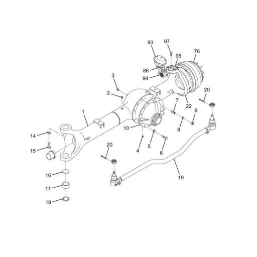 3754007C91 Navistar International | Front-Wheel Drive Axle Fabco 16K ...