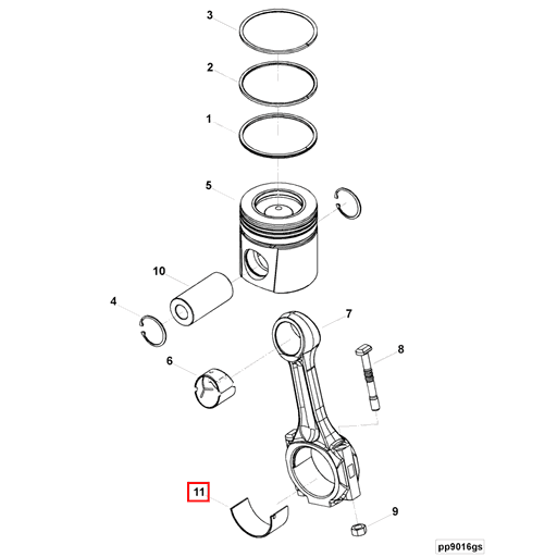 3901430 Cummins | Connecting Rod Bearing | Source One Parts Center