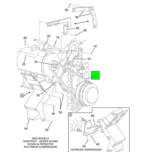 3560718C1 Navistar International | V-Ribbed Fan Belt 8PK 94/9900 ...