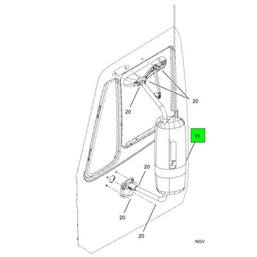3678814C92 Navistar International | Rear View Mirror R Prem-HT-L ...