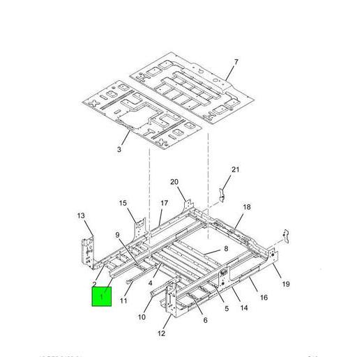 3509595C6 Navistar International | Crew Cab Sill Sled Runner Assembly ...