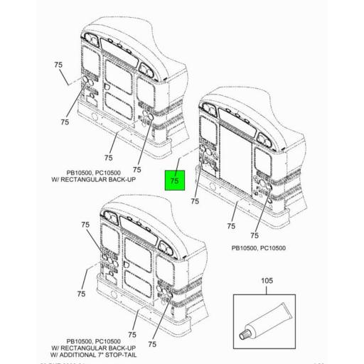 3784742C1 Navistar International | Rear Turn Signal Light 7 in LED ...