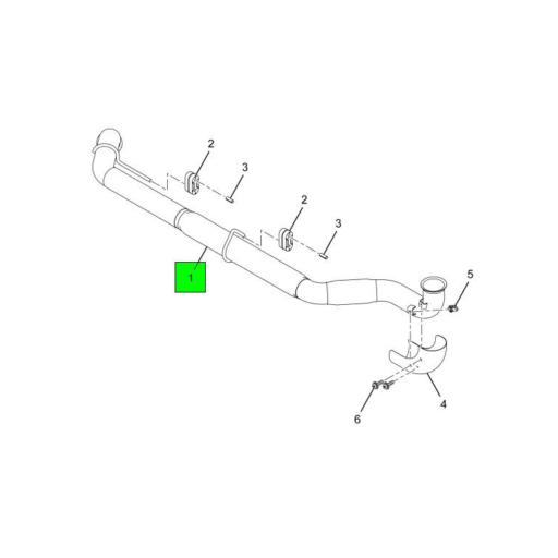 3995053C1 Navistar International | Tail Hump Pipe Section | Source One ...
