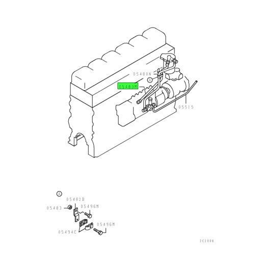ME075511 Mitsubishi FUSO | Fuel Line Tube | Source One Parts Center
