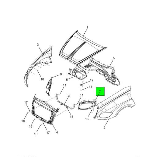 4051901C4 Navistar International | Left-Hand Headlight Reinforcement ...
