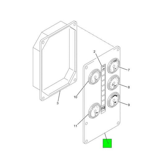 3592463C1 Navistar International | Left 5-Hole Gauge Plate | Source One ...