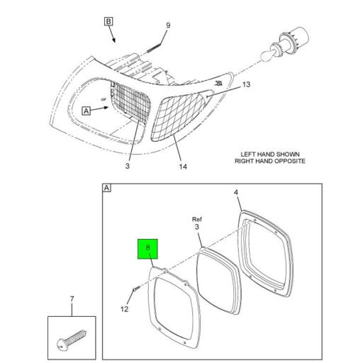 2509566C1 Navistar International | Sealed-Beam Retainer Ring | Source ...