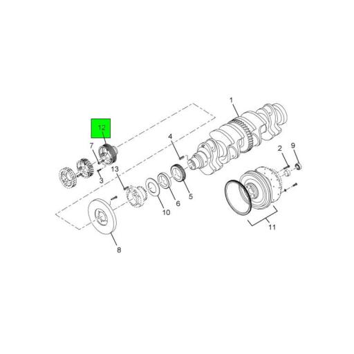 2591182C1 Navistar International | Crankshaft Pulley with Damper ...