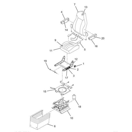 4080333C91 Navistar International | Driver and Sleeper Seat Air Gray ...