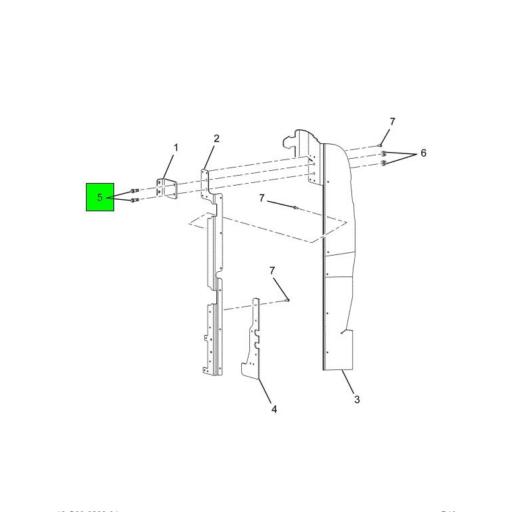 31127R1 Navistar International | Flange Head Bolt M6 x 12 - 20 Pack ...