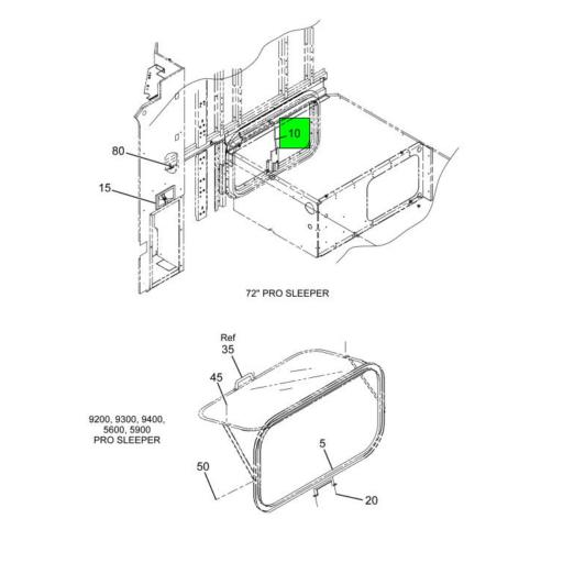 2032580C95 Navistar International | Luggage Door Release Cable 65 in ...
