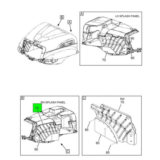 3608918C1 Navistar International | Front Fender Splash Panel Right-Hand ...