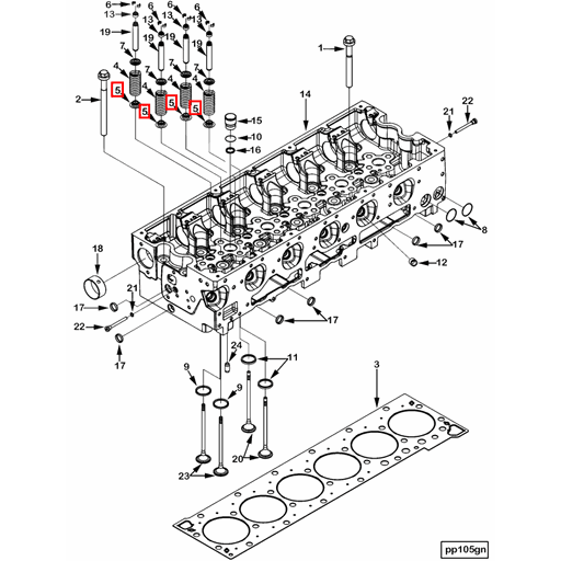 3680318 Cummins | Valve Spring Guide | Source One Parts Center