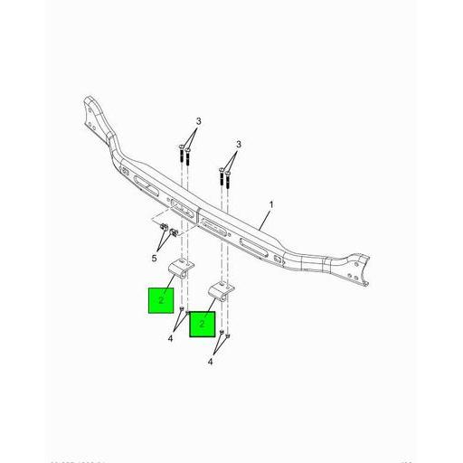 4127220C2 Navistar International | Hood Hinge Support Bracket | Source ...