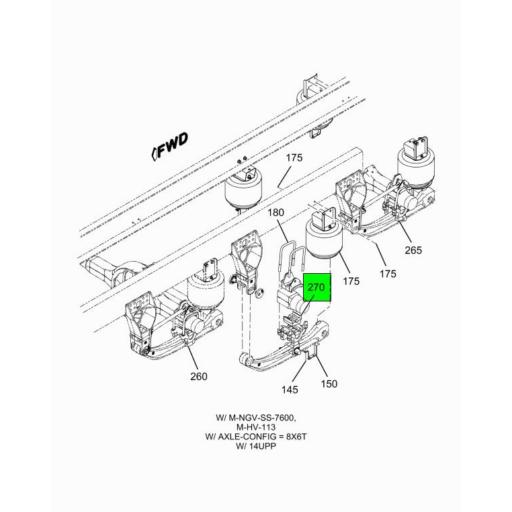 H65139003 Navistar International | Seat Spring Primaax Axle Rear ...
