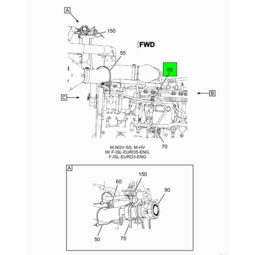 4091986C1 Navistar International | Angle Dipstick Support ISL Euro ...