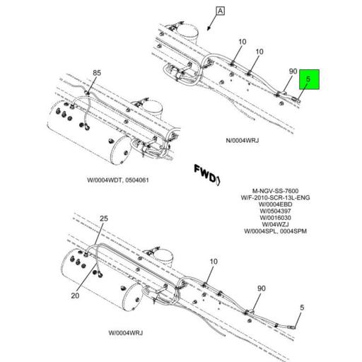 6124095C1 Navistar International | Crimped End Hose | Source One Parts ...