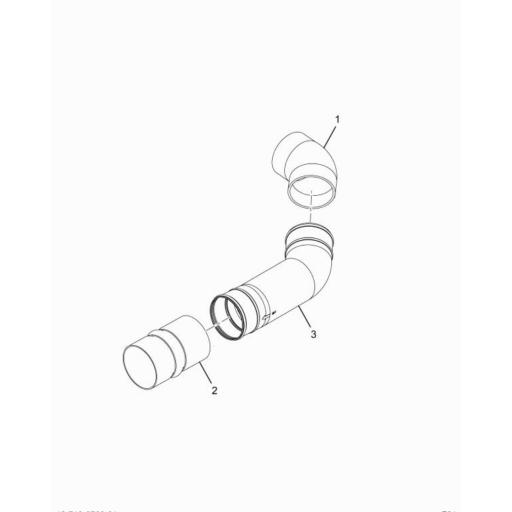 4310592C91 Navistar International | Air Pipe CAC Cold Side Assembly ...
