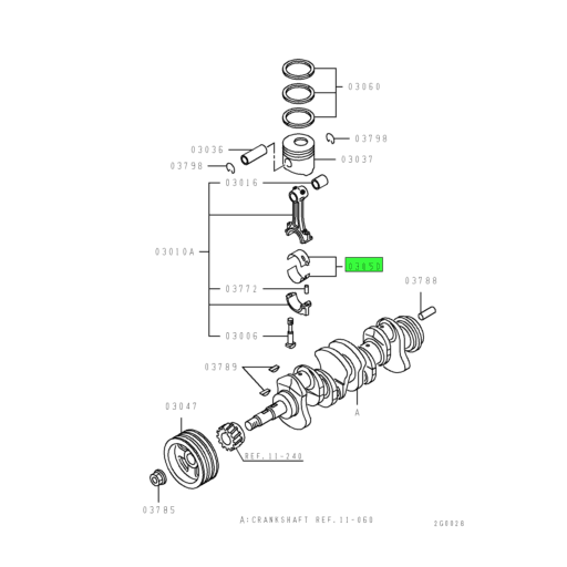 ME995154 Mitsubishi FUSO | Connrod Bearing Set | Source One Parts Center