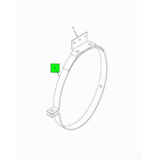 1660533C1 Navistar International | Muffler Strap Support | Source One ...