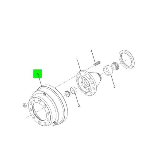 1660600C4 Fleetrite | Front Wheel Drum - 4 Pack | Source One Parts Center