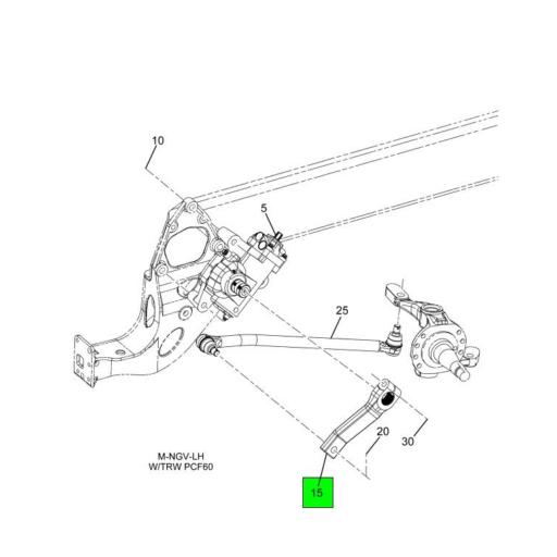3596199C2 Navistar International | Pitman Arm Steering Gear 14K ...