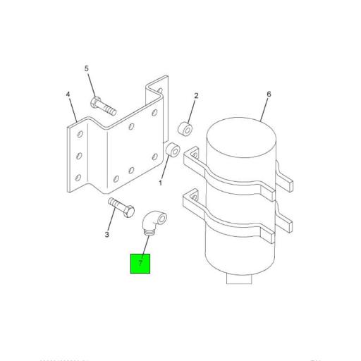 55916R11 Navistar International | Elbow Fitting 1/2 in NPT x 5/8 in ...