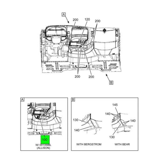 3702875C92 Navistar International | PANEL CENTER CONSOLE ASSEMBLY A/T W ...
