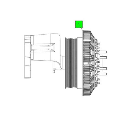 HOR99A9600-2 Navistar International | 2-Speed Drive Fan and Mounting ...