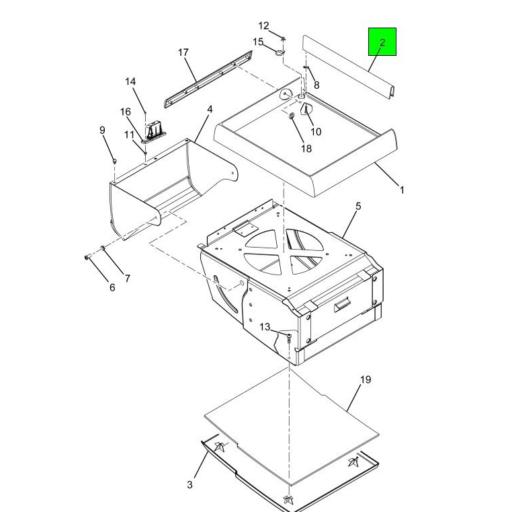 3615431C1 Navistar International | Air Line Cabinet Filler Top Panel ...