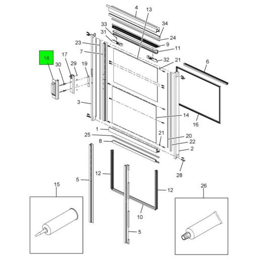 2205542C2 IC Bus | Emergency Window Kick-Out Handle | Source One Parts ...