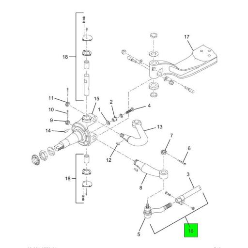 A13102F4738 Navistar International | Tie Rod Tube with Tie Rod Ends ...