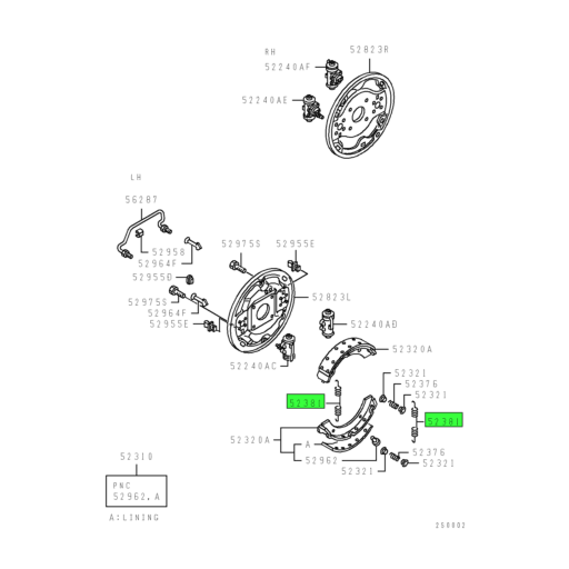 MT324480 Mitsubishi FUSO | Rear Brake Shoe Return Spring | Source One ...