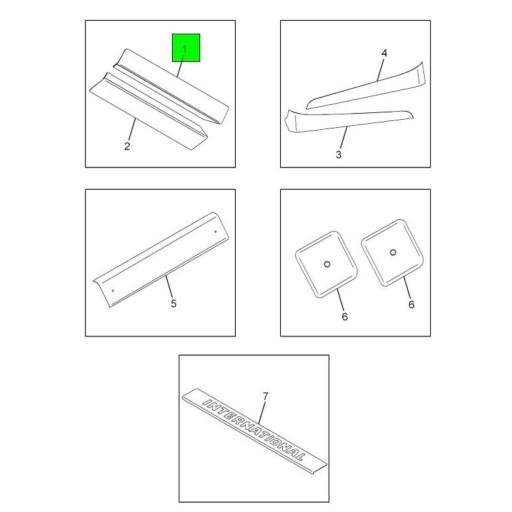 3669189C1 Navistar International | DEFLECTOR AIR SIDE MOUNTING CAB LEFT ...